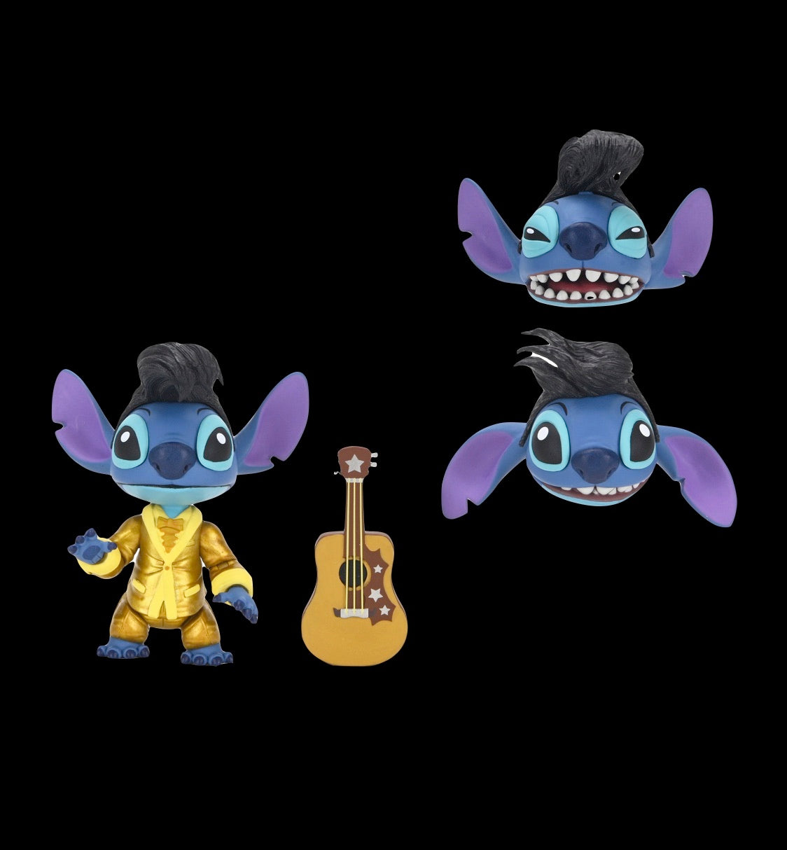 7” Scale Ultimate Action Figure Lilo and Stitch Gold Suit Elvis Stitch ...